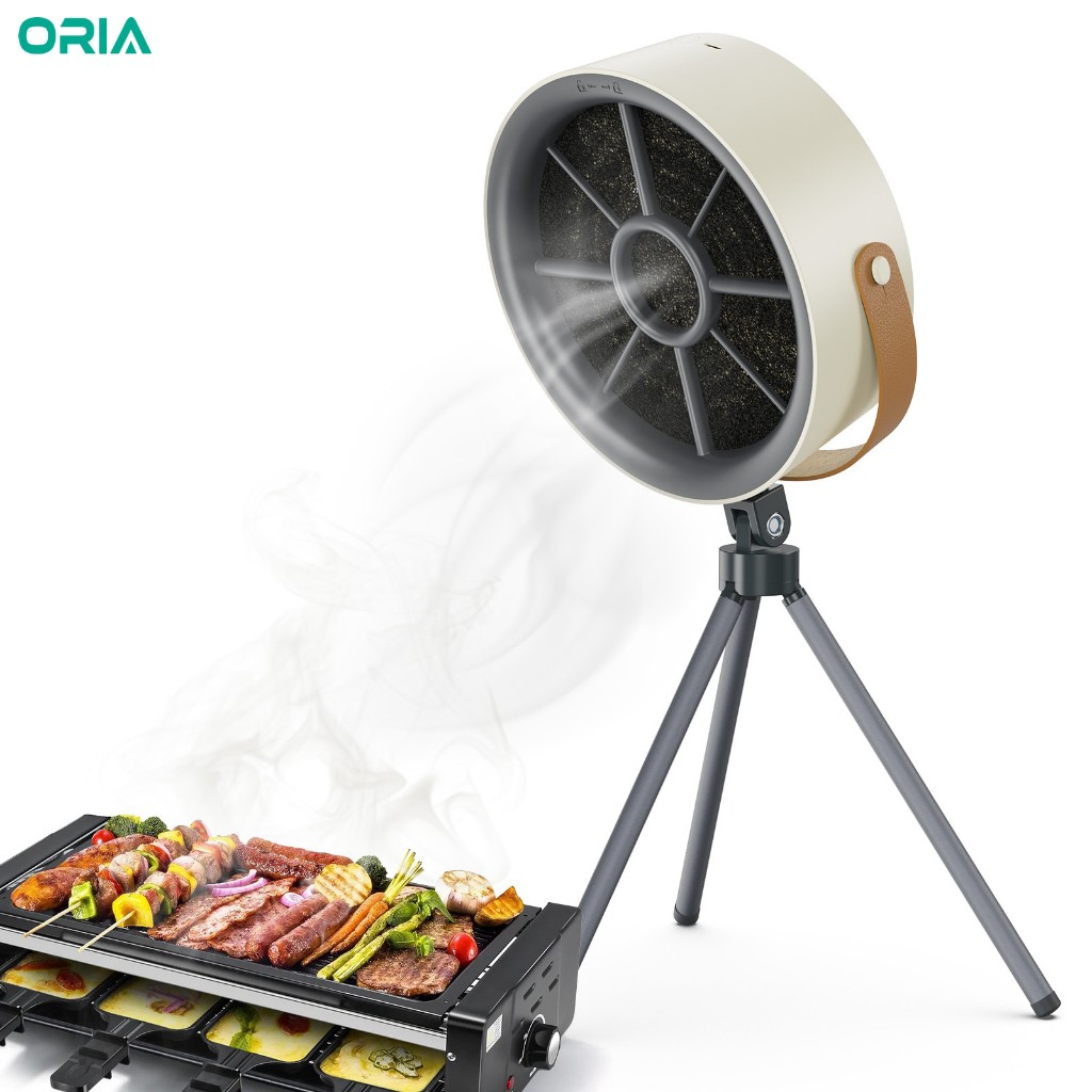 ORIA Portable Rechargeable Extractor Fan Removable Desktop Range Hood ...