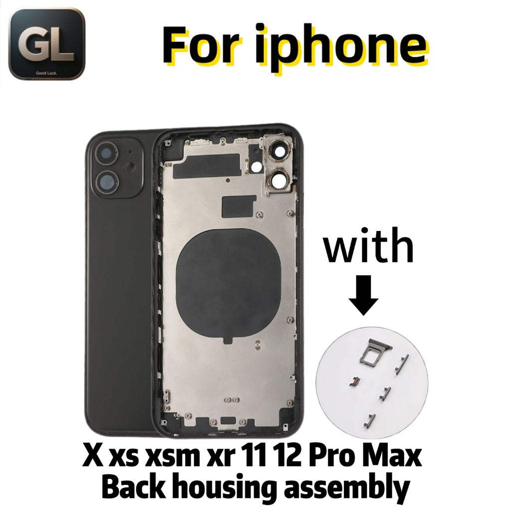 Replacement Back Cover Housing For iphone X XS XSM XR 11 11P 12 12P ...