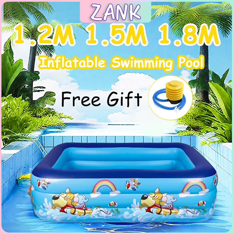 ZANKTOYS Swimming Pool For Kids Portable Inflatable Swimming Pool For ...