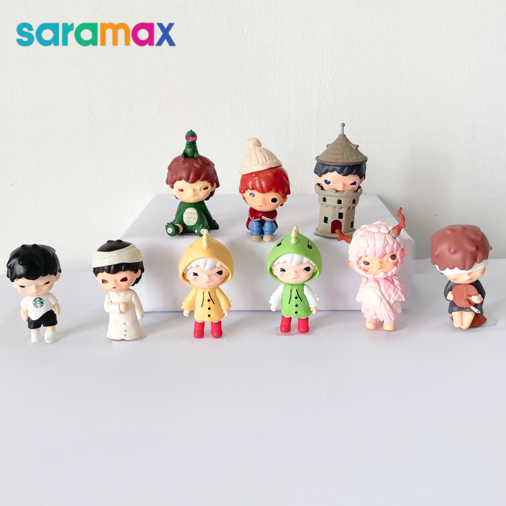 SARAMAX Mini Hirono figures ornament hippers for Phone DIY keychain ...
