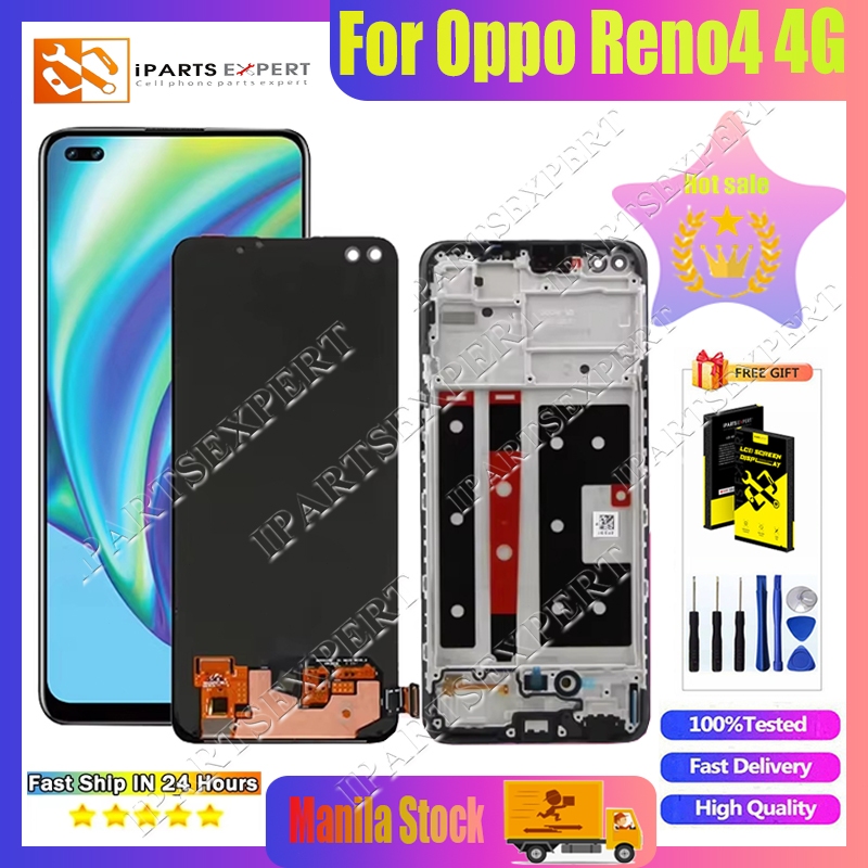 IPARTSEXPERT 6.43''Original High quality LCD For Oppo Reno4 4G CPH2125 CPH2113 LCD Display Multi ...