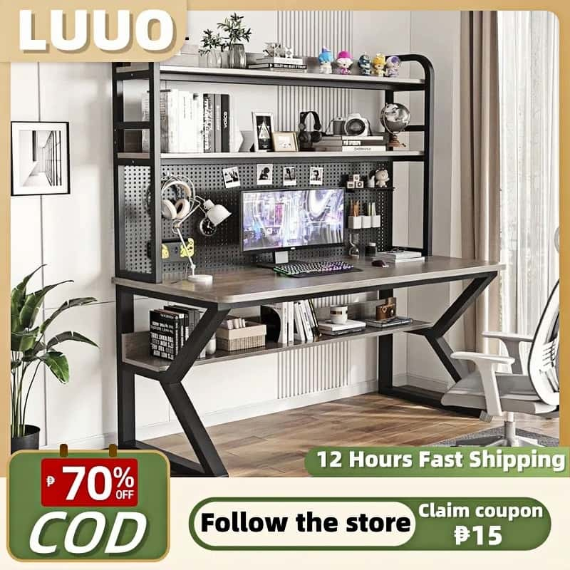 【LUUO+COD】 Desktop Rack With Perforated Board Multi-Layer Tabletop ...