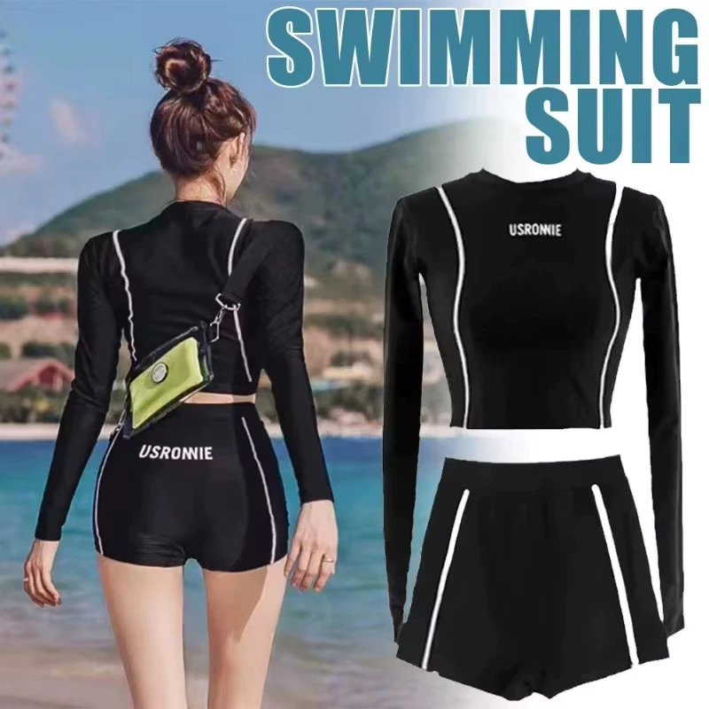 Swimsuit Fashion Women's Surfing Suit Wetsuit Sun Protection Swimsuit ...