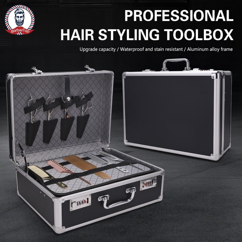 Hairdressing Toolbox Hair Electric Push Shear Storage Box And High End ...