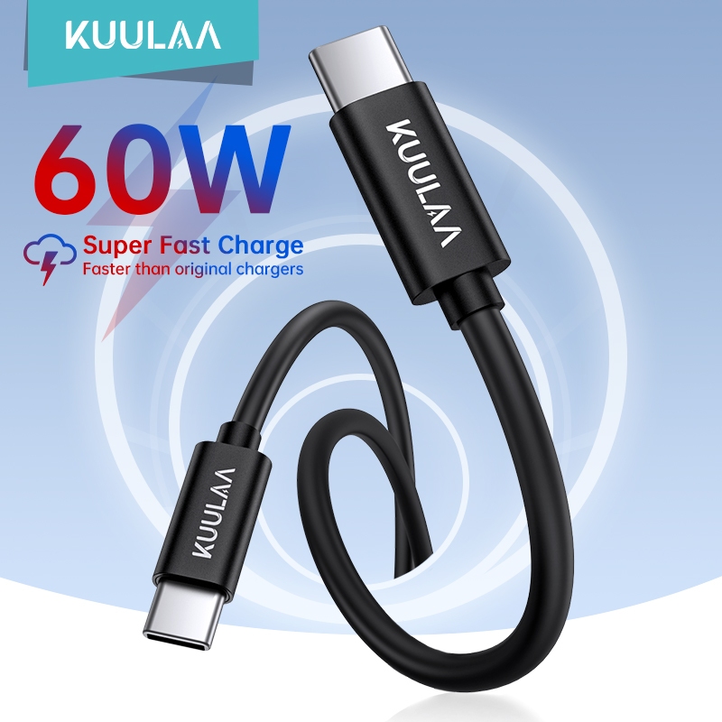 KUULAA Usb Type C To Cable 60w Pd Qc 4.0 Quick Charge Usb-C | Shopee ...