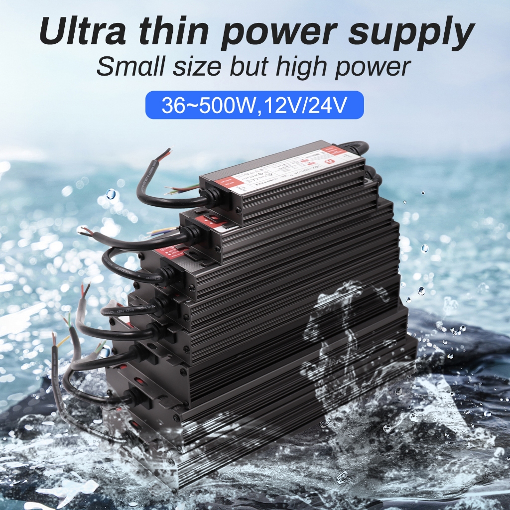 12V 24V Power Supply IP67 IP68 Outdoor Waterproof Transformer 110V 220V ...