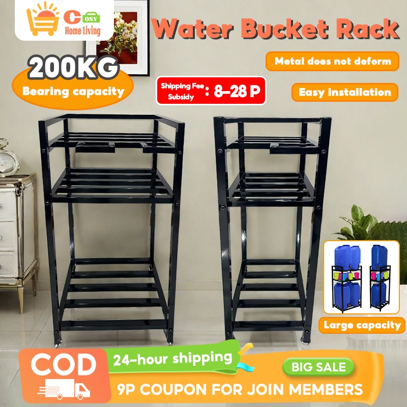COSY HOMES 2-3 Layer Water Rack Stainless Steel Water Gallon Rack ...