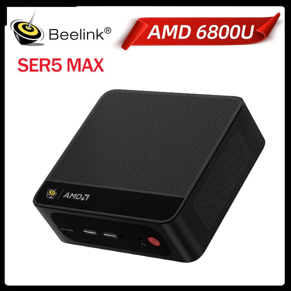 Beelink Mini PC SER5 MAX AMD Ryzen7 6800U/6800H LPDDR5 24GB 32GB Dual ...