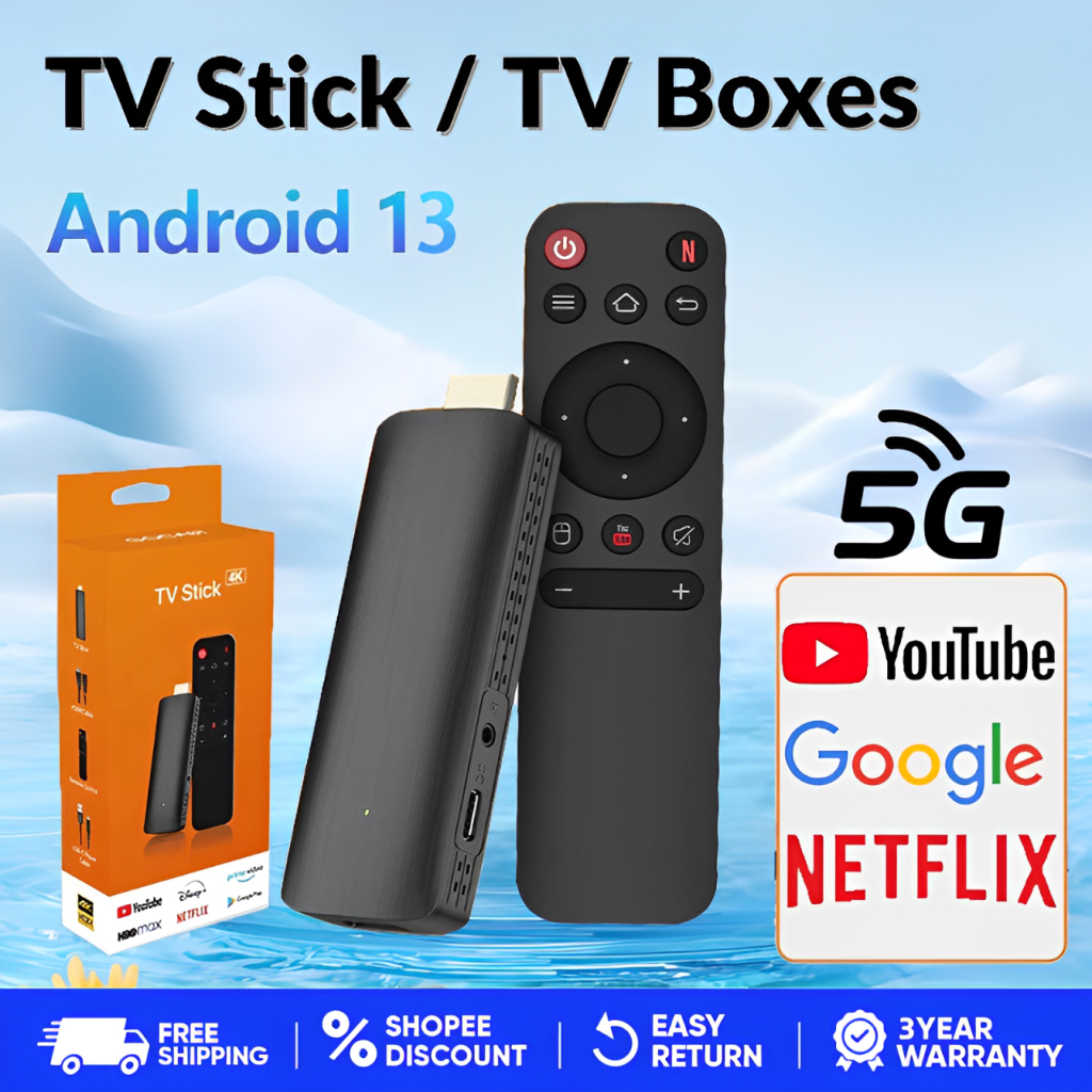 TV Stick Smart TV Box 4K Android 11.0 HDMI Wifi Smart Media Player ...