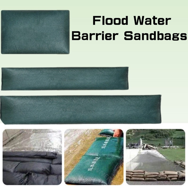 【24 hours delivery】5PCS Reusable Sandless Sandbag Flood Control Water ...
