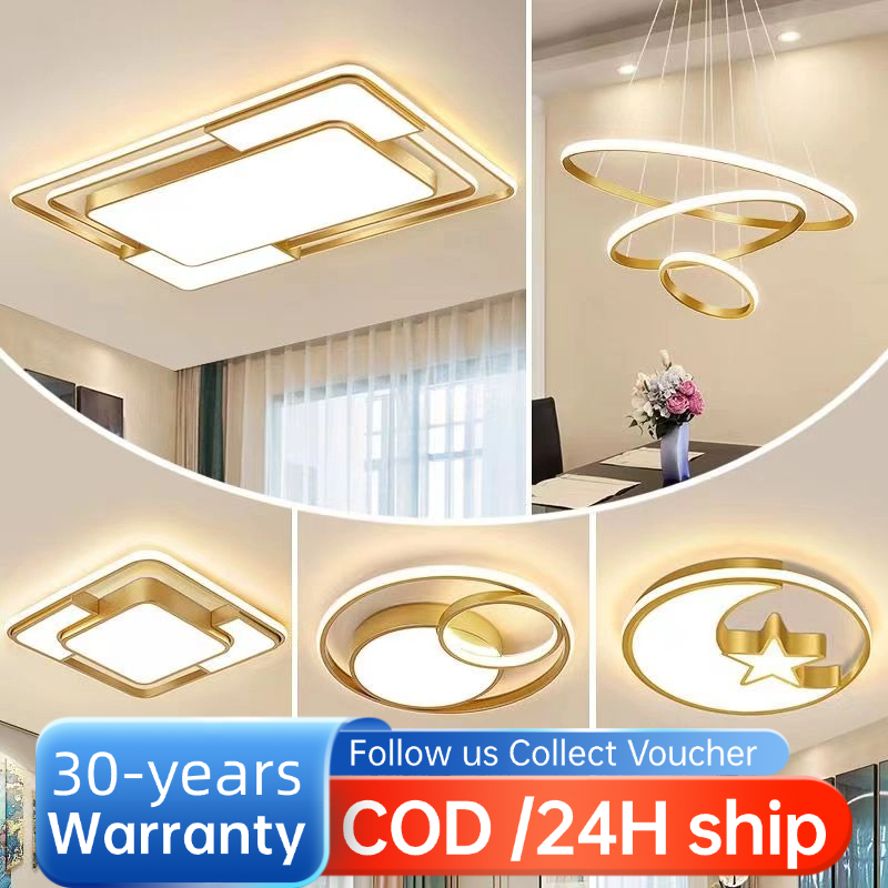 【30-year warranty】Modern LED Tricolor ceiling light Living room light ...
