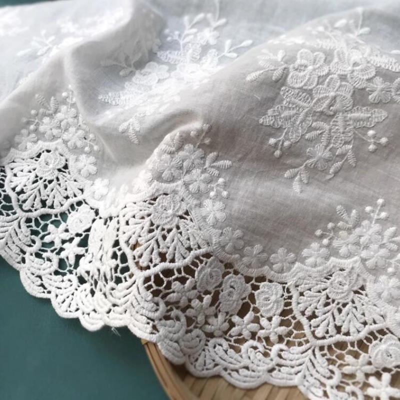 1 Yard High Quality Lace Accessories Embroidered Lace Fabric Pure ...