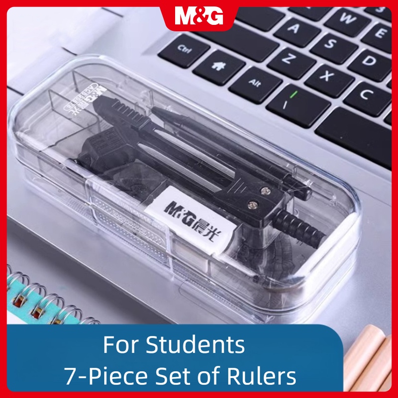 M&G Compass And Ruler Set For Students To Study, Work And Take Exams ...