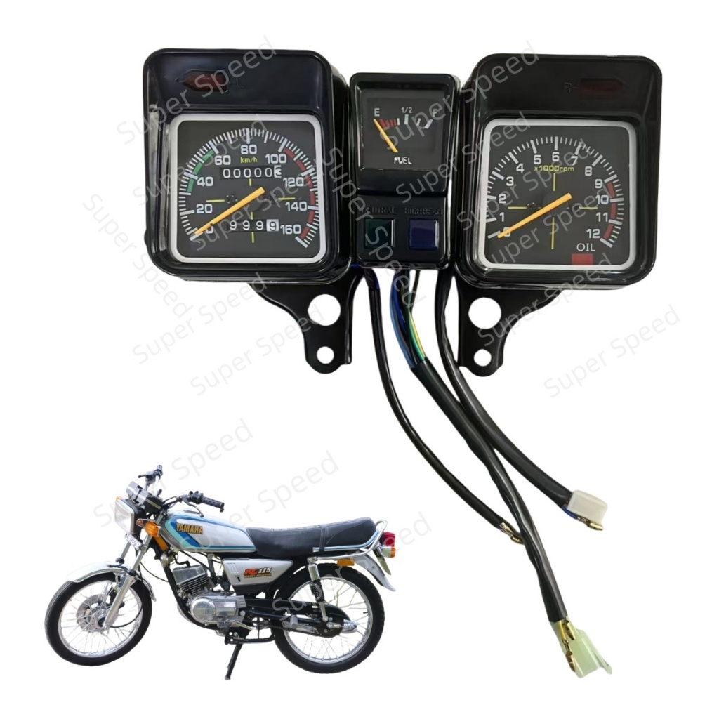 Speedometer RPM Tachometer Dashboard For Yamaha RX135 RXS115 RXK fuel ...