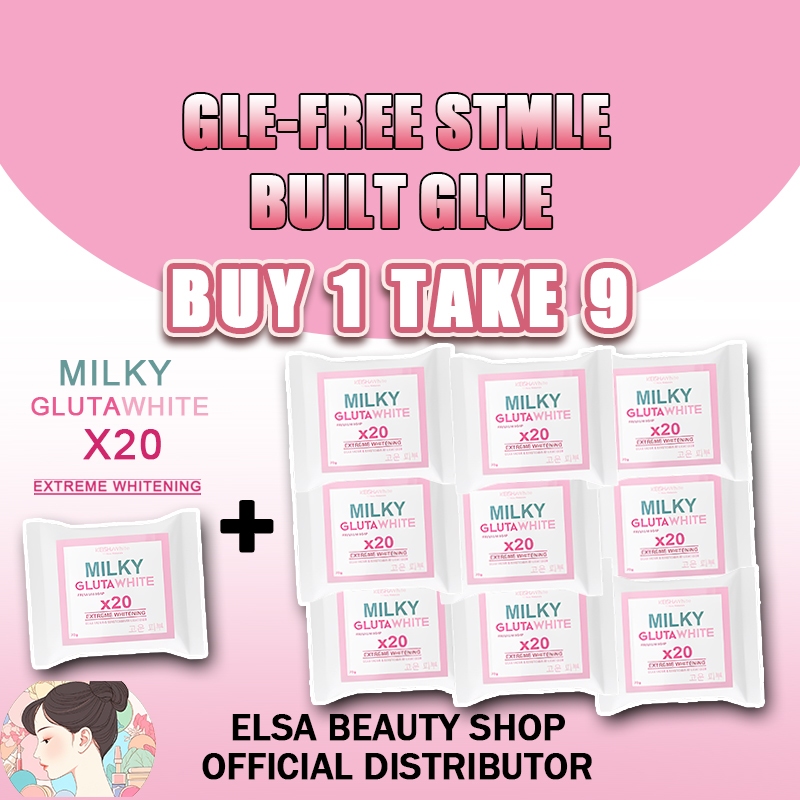 【BUY 1 TAKE 1】KEISHA WHITE MILKY GLUTA WHITE X20 EXTREME WHITENING SOAP ...