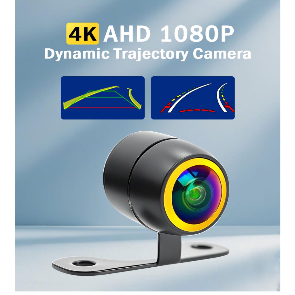 Universal 180" AHD 1080P Intelligent Vehicle Track Backup Camera Car ...