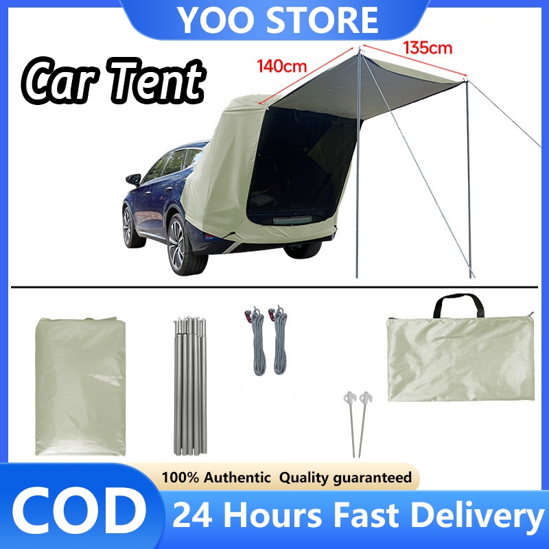 SUV Car Trunk Tent With Pole Folding Awning Canopy For Outdoor Camping ...