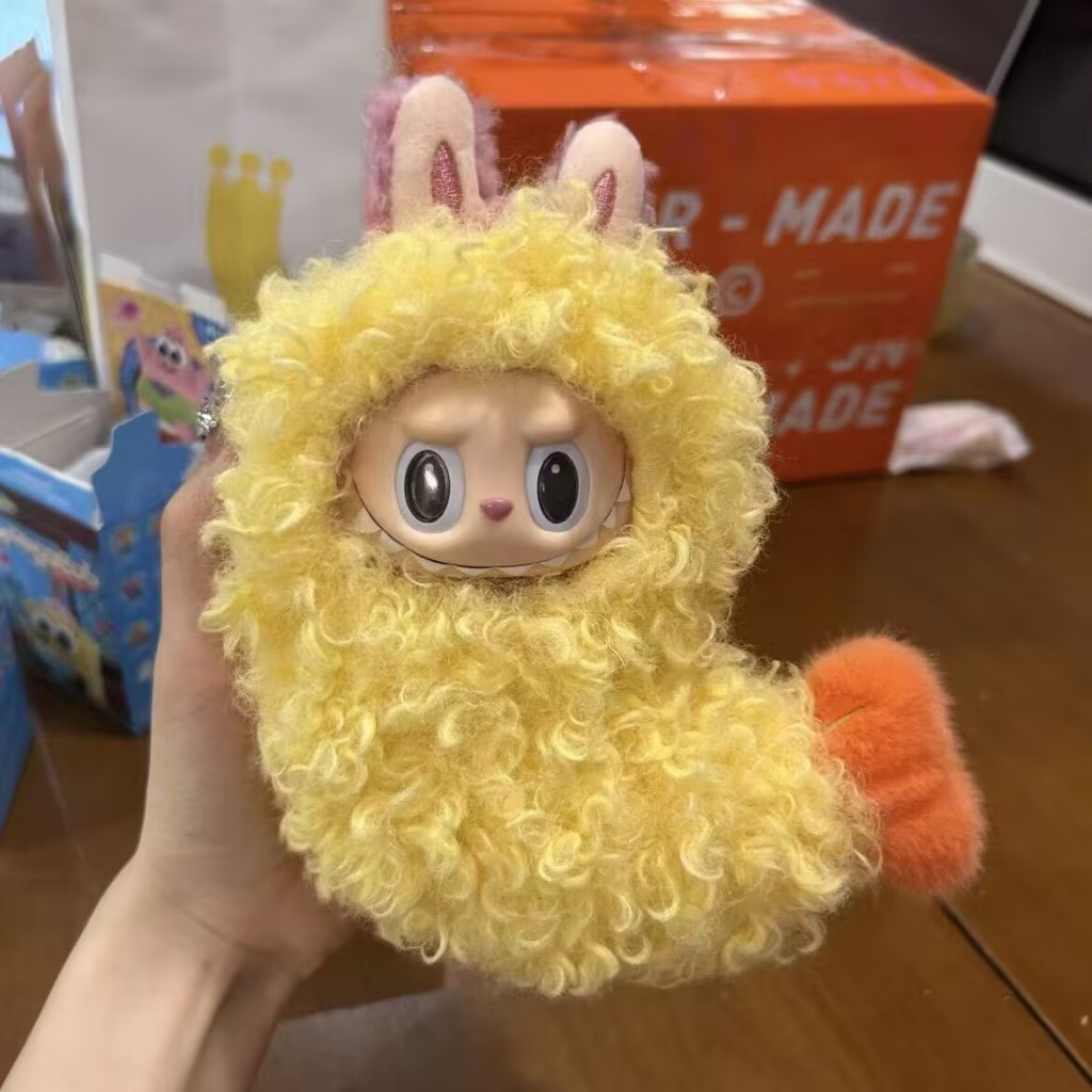 17cm LABUBU "Fried Shrimp Tempura Woman" Baby Clothes Generation Doll ...