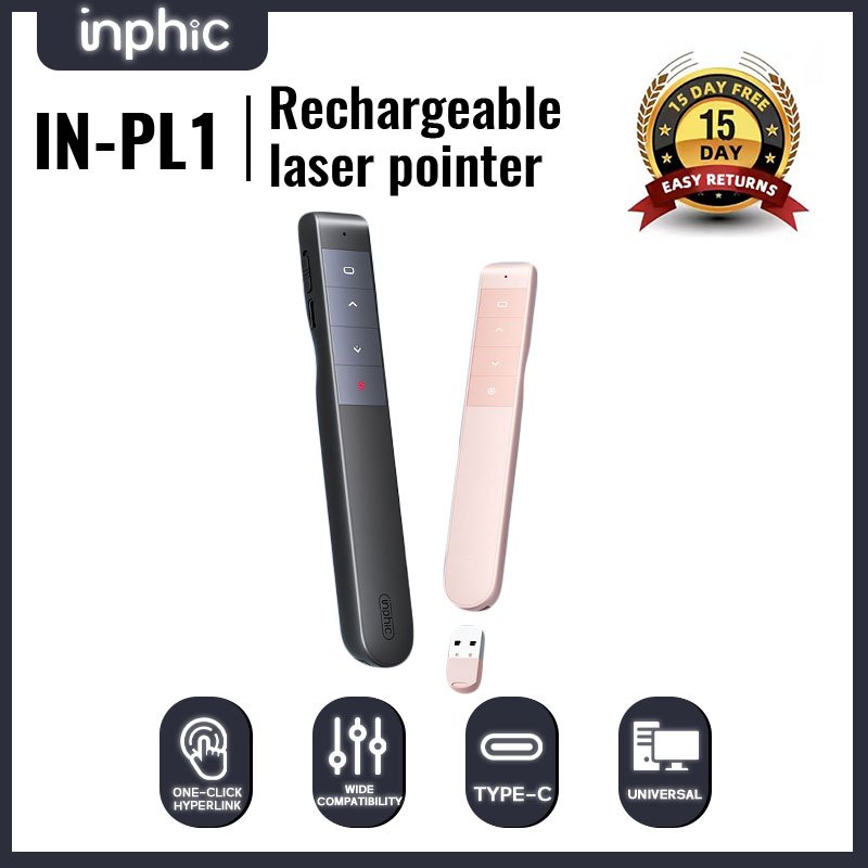 INPHIC Wireless Presentation Clicker Powerpoint Pen USB Remote Control Flip Pen For Office ...