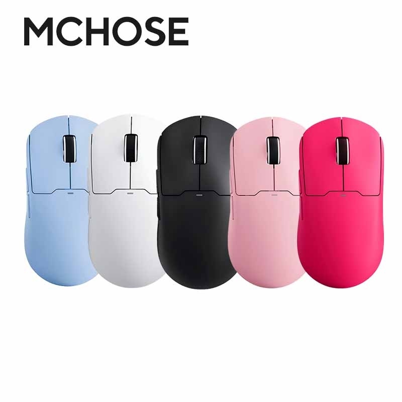 MCHOSE A5 Wireless Mouse PAW3395 Gaming Mice 4K/8K Lightweight Mouse ...
