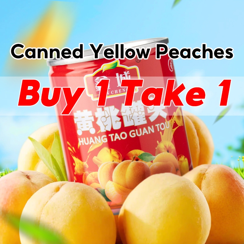 Mr.Squirrel 496g Canned Yellow Peaches Sweet Peach Healthy Snacks and ...