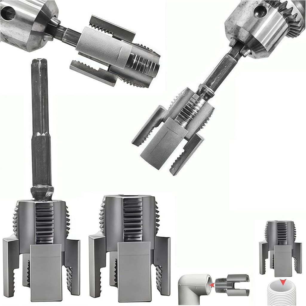 DN15 DN20 Pipe Threading Tool Hex Shank Die Internal External Threads 4 ...