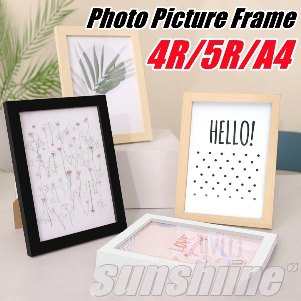 Wooden Picture Frame Wall Decor Photo Frame Home Decor Picture Holder ...