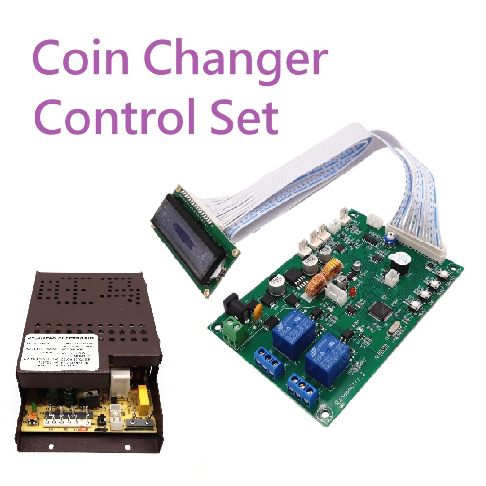 LCD Display Coin changer control board with power for DC24V hopper ...