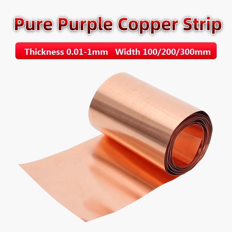 Purple Copper Strip With Pure Copper Foil Width Of 100/200/300mm Thin ...
