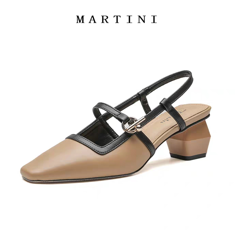 Martini Elegant 2 inches High Office Sandals Slingback Pumps with ...