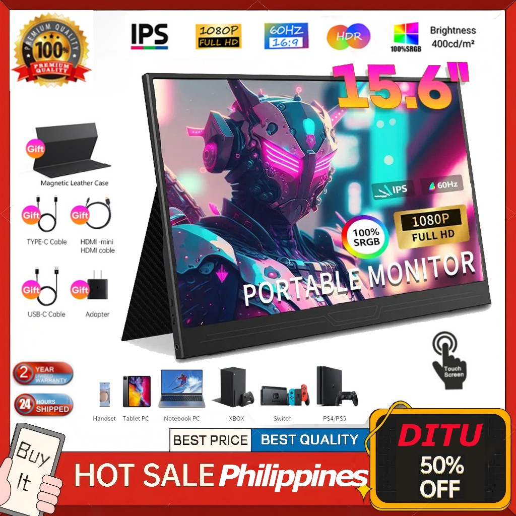 【Philippines In Stock】14/15.6-inch 60HZ Portable monitor with full HD ...