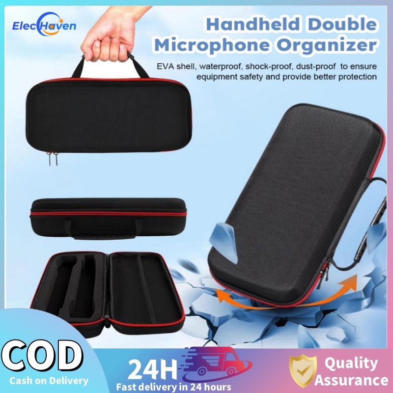Generic Wireless Microphone Storage Case Shockproof Hard EVA Protect ...