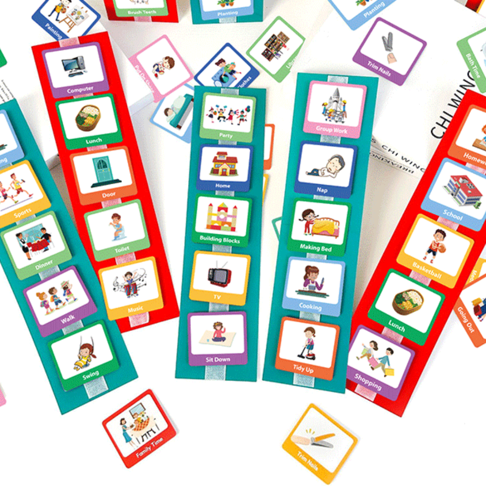 60Pcs Visual Schedule Cards for Kids Children Homeschool Classroom Good ...