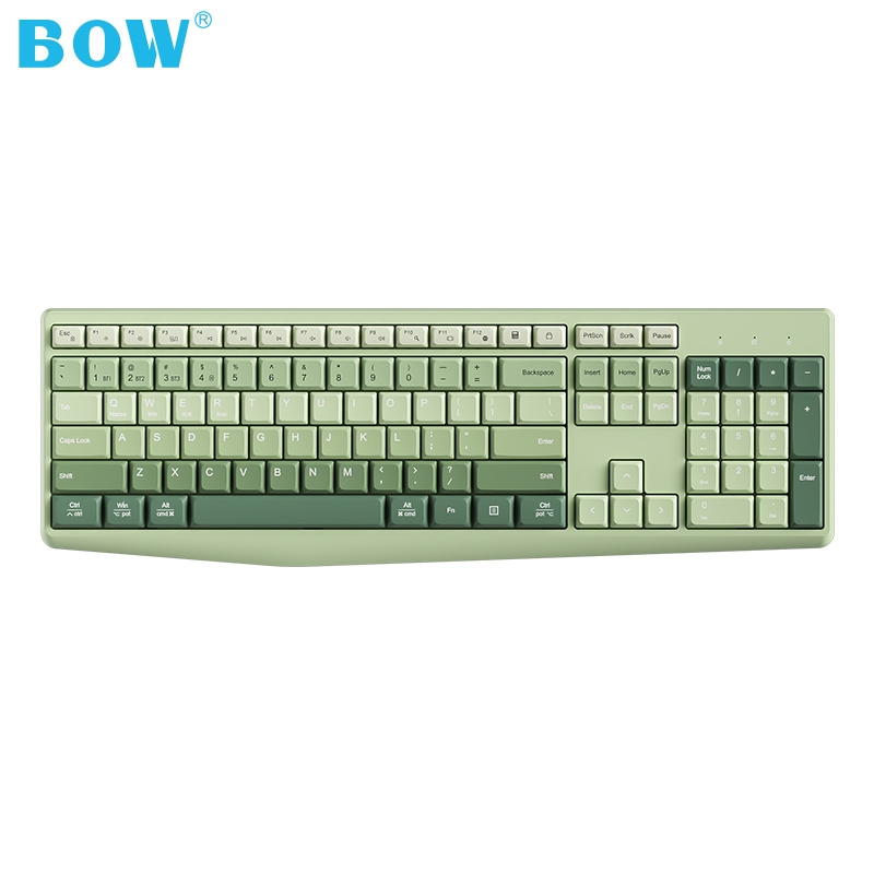 BOW K161D Wireless Bluetooth Dual-Mode Keyboard BT Bass Keys Gradient ...