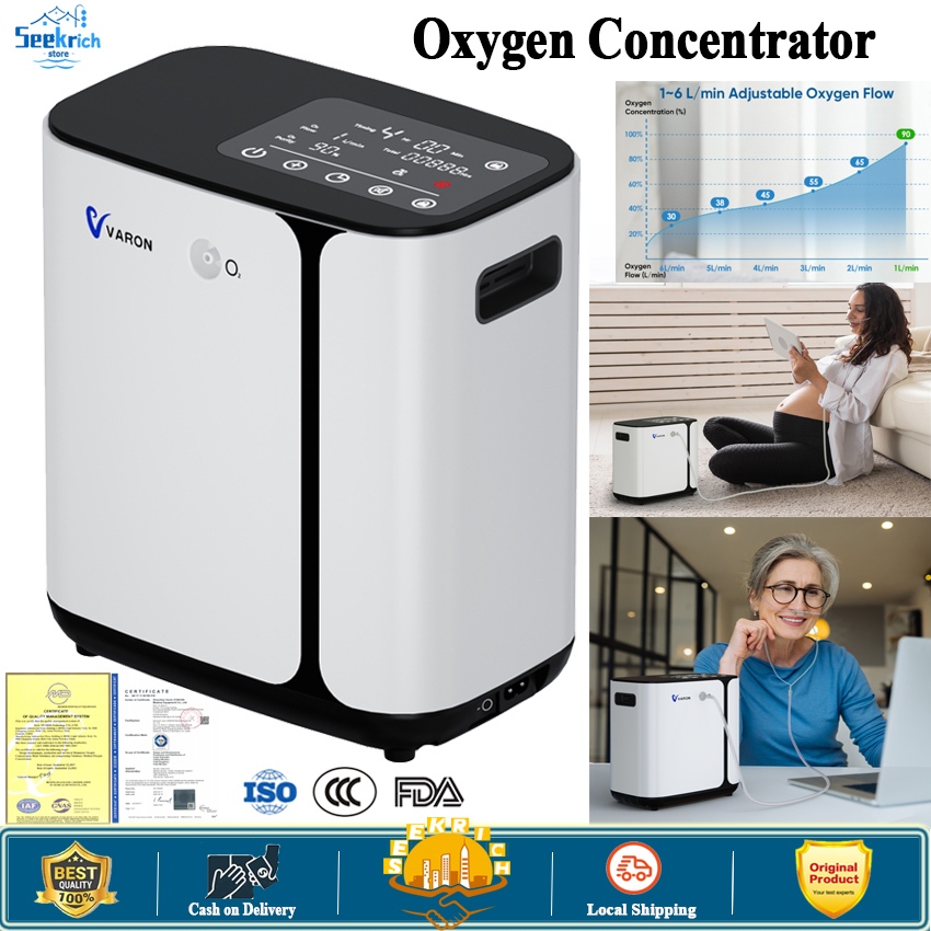 ⭐Local Delivery⭐ 1L-6L Home Oxygen Concentrator Touch Screen Portable ...