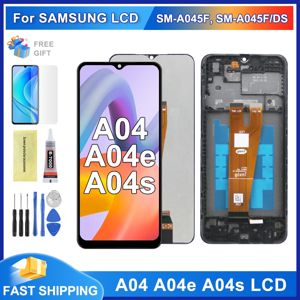 IPS LCD For Samsung Galaxy A04 A045F/A04S A04E LCD DIsplay Touch Screen with Frame Digitizer ...