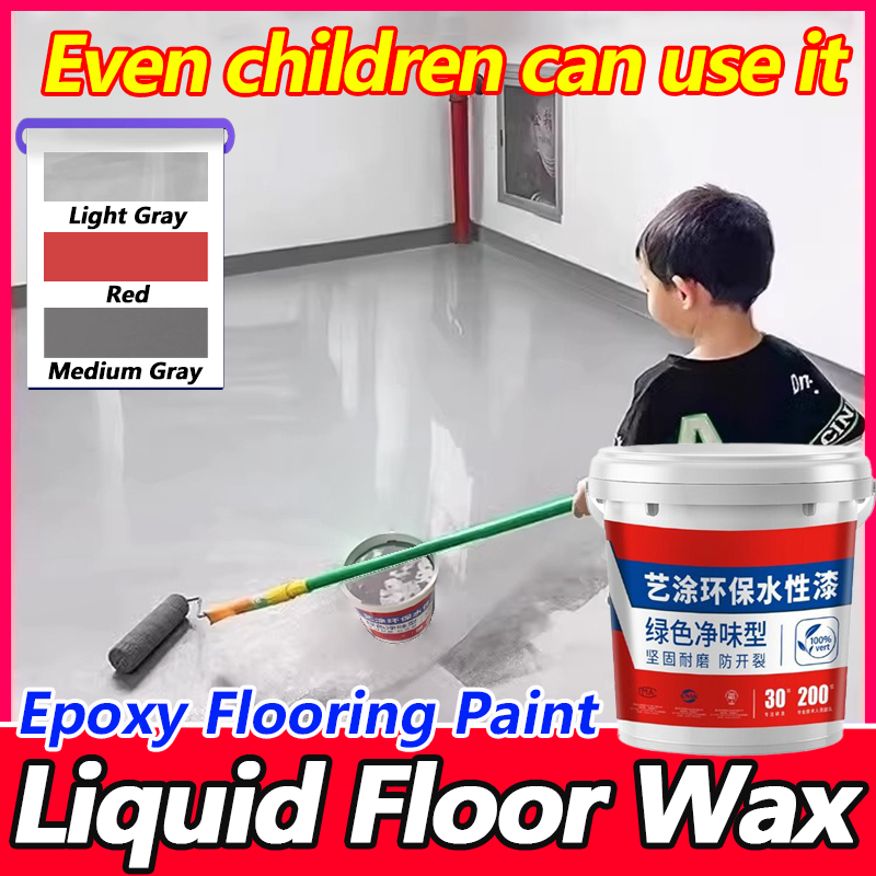 Liquid Floor Wax 1KG Epoxy Flooring Paint Epoxy Resin Floor Paint Wear ...