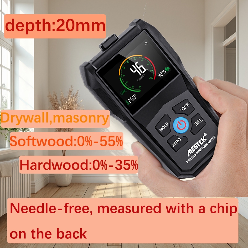 Wall Moisture Scanner Water Leakage Detector Moisture meter Pinless ...
