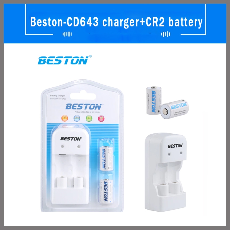 Beston 3V CR2 or 3.2V RCR123A/ battery charging adapter 3.6V ...
