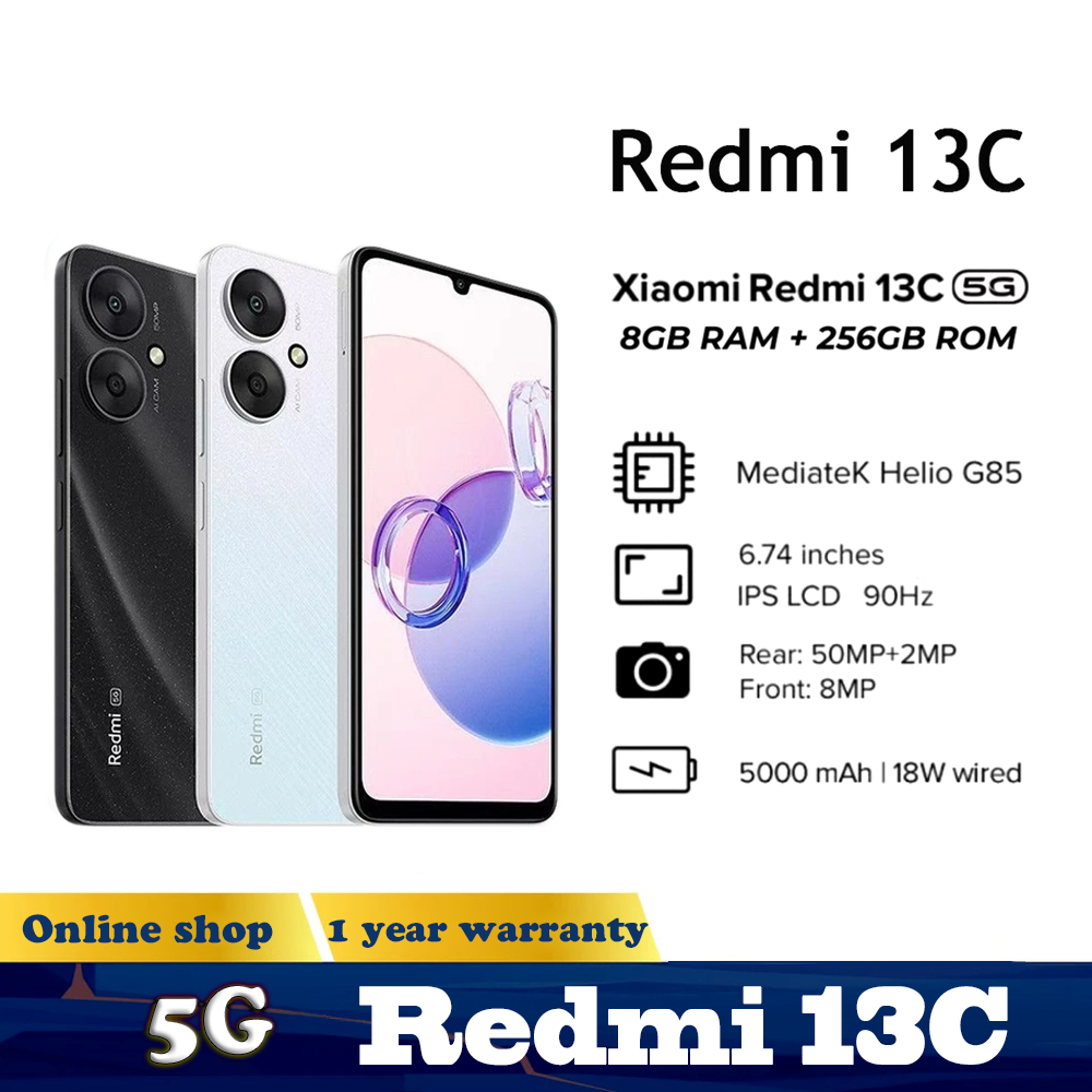 Redmi 13C 5G 8GB RAM 256GB ROM 50MP Camera 5000mAh Battery & Smooth ...