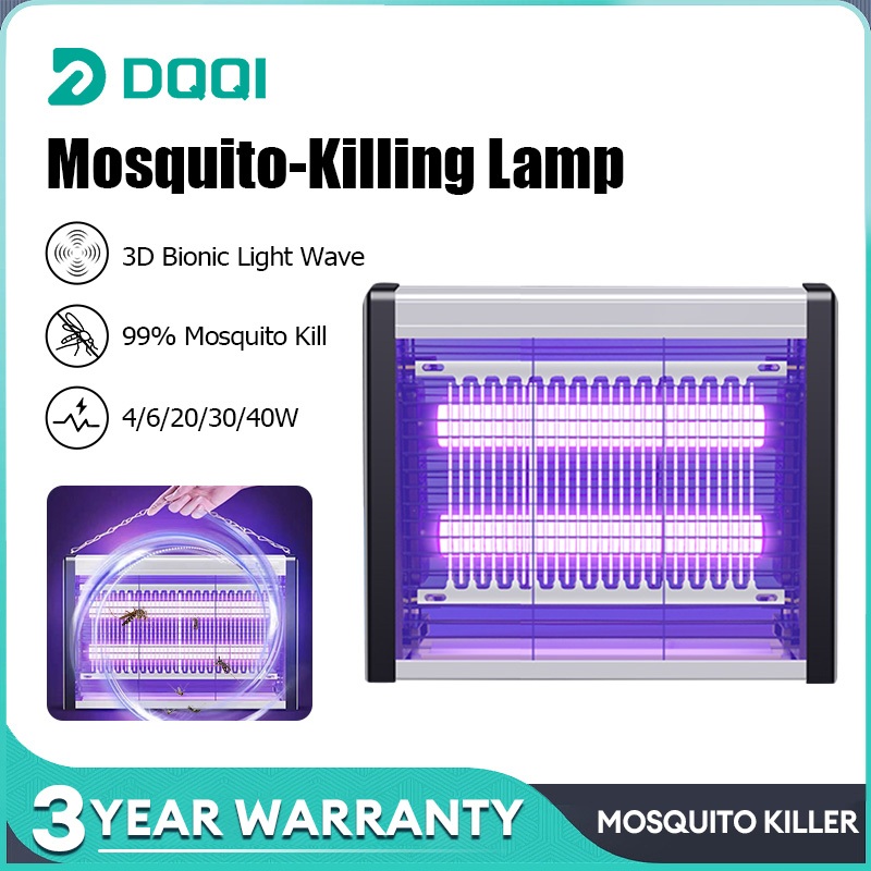 DQQI Mosquito Electric Killer UV Mosquito Killer Lamp Fly Insect Killer ...