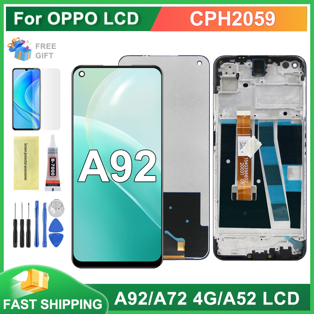 LCD For Oppo A52/A72 4G/A92 LCD Display Touch Screen with Frame ...
