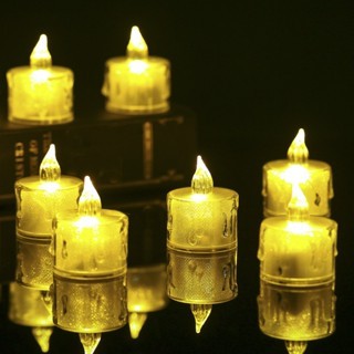 Simulated transparent electronic small candle lamp, led crystal candle ...