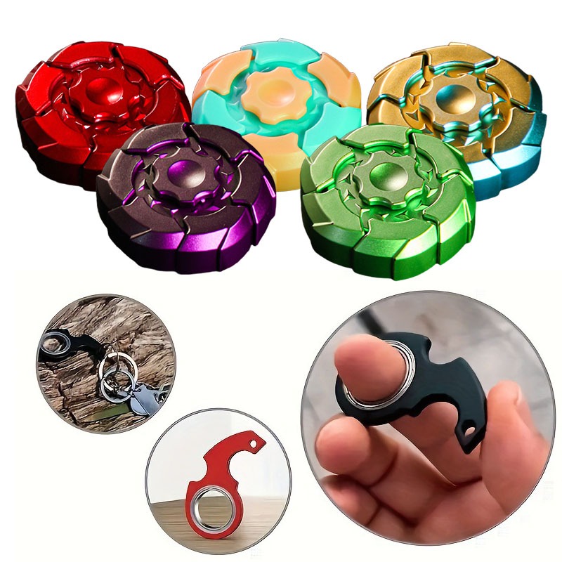 Luminous Spinner Toy EDC Fidget Spinner automatic hand rotation-stress ...