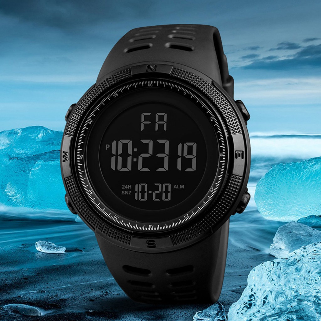 Outdoor Sports Watch for Men: Simple Digital Watch with Large Dial ...