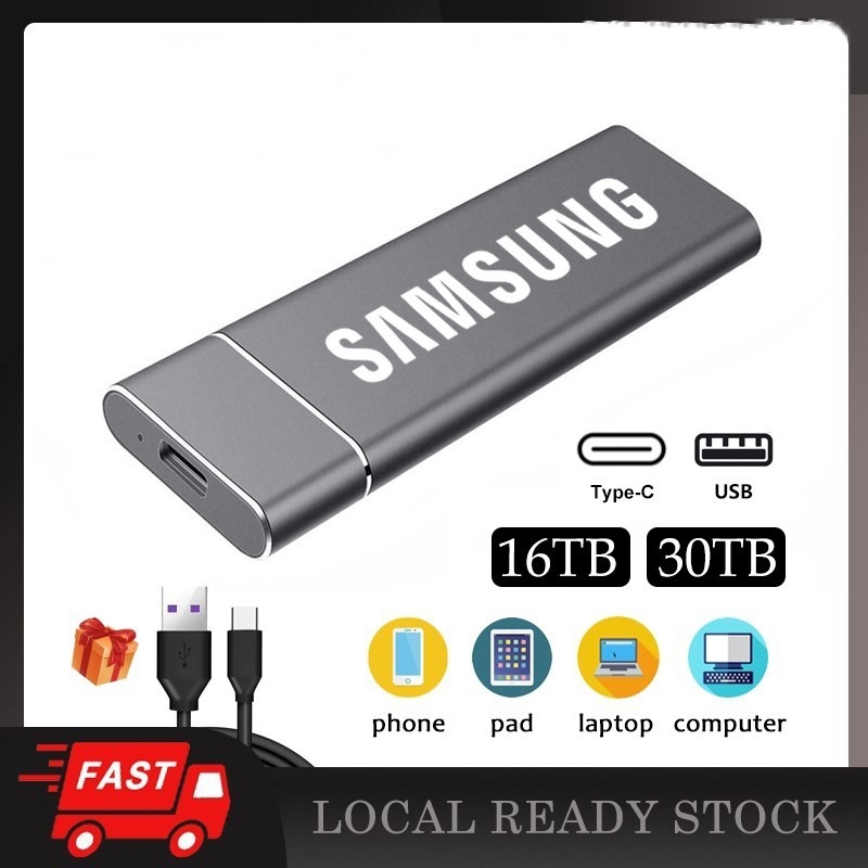 SSD 1TB 4TB 8TB 16TB 30TB 60TB 128TB USB3.1 portable external hard ...