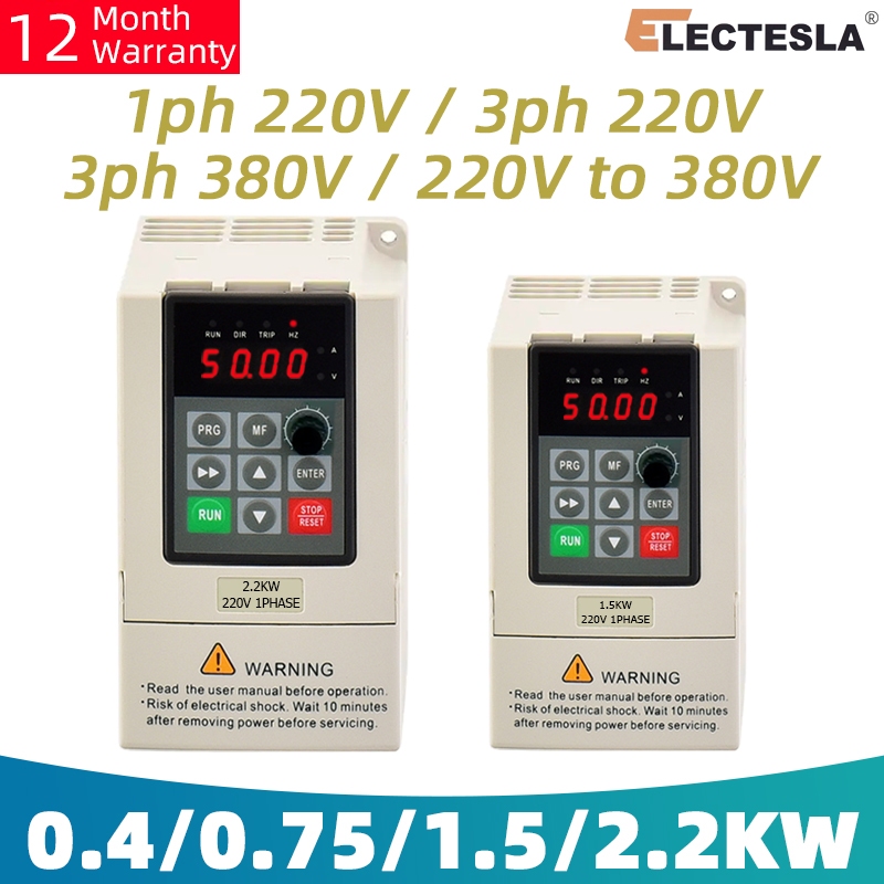 VFD 220V 380V 0.4KW 0.75KW 1.5KW 2.2KW Motor Speed Controller Variable ...