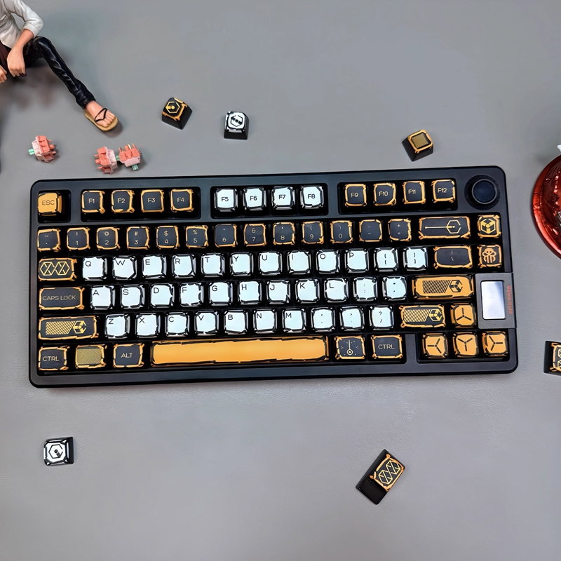 【Keycap Only】Manga Virtual War Keycap 122 Keys Four Side Black ...
