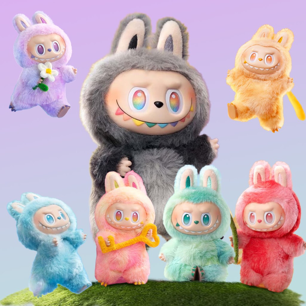 POPMART Big Into Energy Labubu Version V3 Plush Pendant LOVE HAPINESS ...