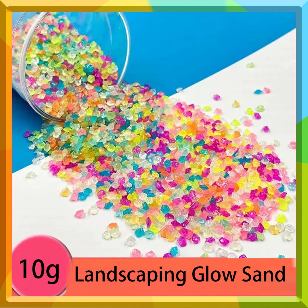 10g Glow in The Dark Sand｜Aquarium Gravel Sand | Polished Smooth Fish ...
